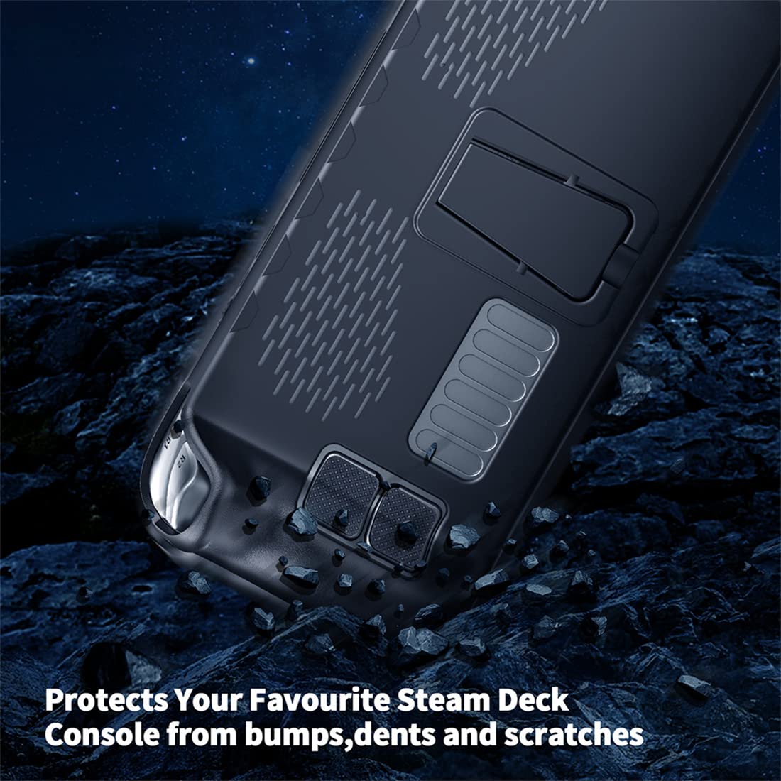 Protective Case for Steam Deck 7pcs Case Set Tpu Cover With Stand Touchpad Button Stickers Game Accessories Compatible For Steam Deck dropshipping