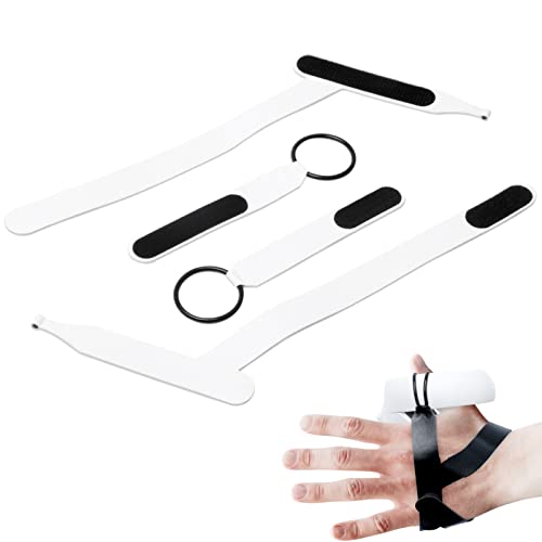 MODJUEGO Leather Long Wrist Band Strap for Oculus Quest 2 VR Accessories Anti Falling Handle Long Fixed Strap Belt Handle Grip (White)