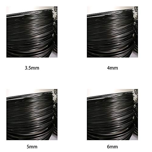 Pumbaa 1 Roll Garden Fastener Flexible Practical Bundled Flower Aluminum Bonsai Wire Fixed Bendable Tool Tree Plants Styling Decorative - 3.5mm - Black