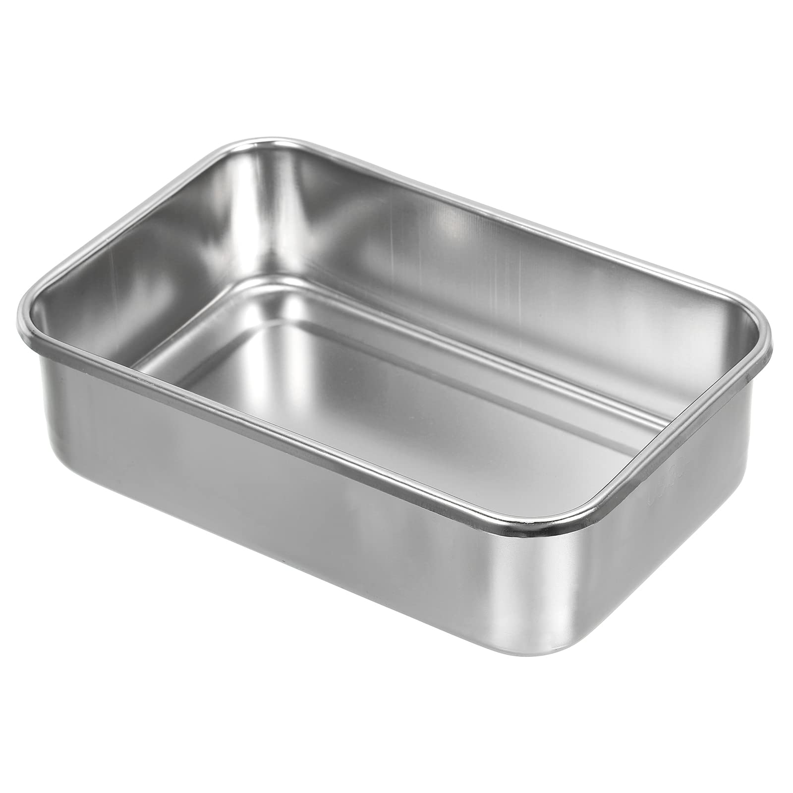 PATIKIL 304 Stainless Steel Tray with Lid, 21x12cm Rectangular Lab Instrument Organizer Tool