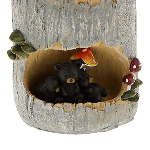 Resin Animal Succulent Planter Pot Flower Pots Bulk Mini Cactus Flower Container Hedgehog Bunny Bear Family Bonsai Holder Succulent Vase Cool Planters Mushroom Planter For Gardening Desktop Decor