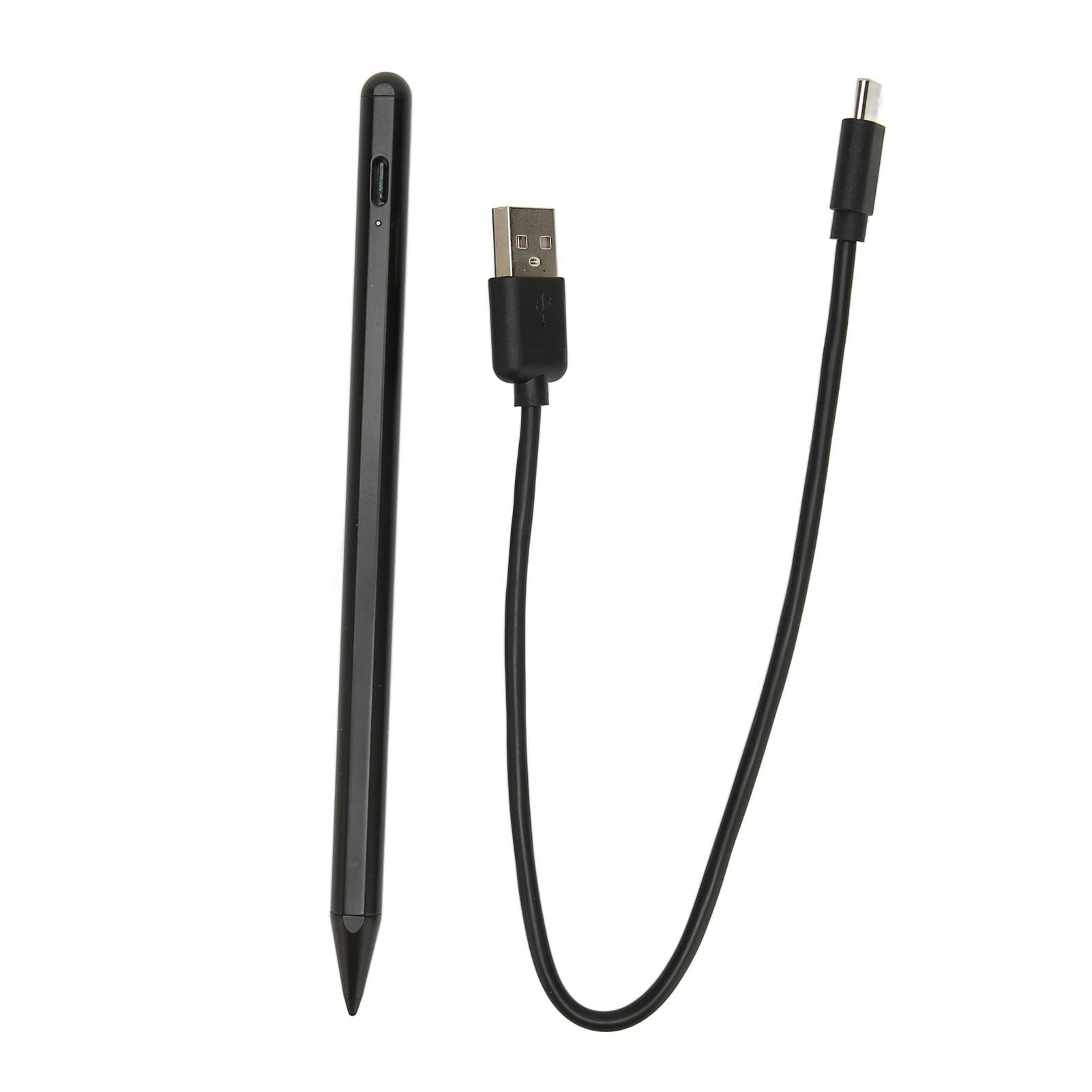 Stylus Pen Tilt Angle Sensor Glossy Writing High Accuracy Magnetism Tablet Stylus Palm Rejection with LED Display for Students for Pro 11 Inch (Black)