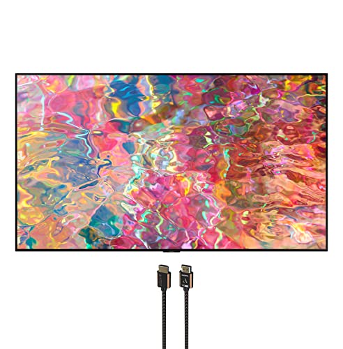 SAMSUNG 55-Inch Class QLED Q80B Series - 4K UHD Direct Full Array Quantum HDR 12x Smart TV with Alexa Built-in with an Austere 3S-4KHD2-2.5M III Series 4K HDMI 2.5m Cable (2022)(USED)