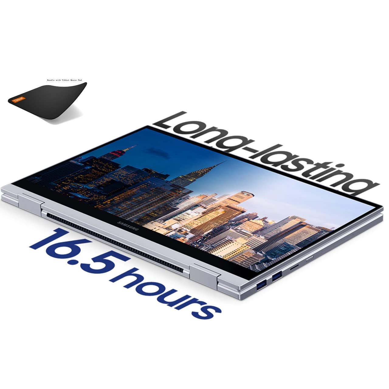SAMSUNG Galaxy Book FLEX2 Alpha 13.3" QLED Touch-Screen Laptop Ultra-Slim 2-in-1 - Intel CORE I7-1165G7. Intel Iris Xe Graphics. Mystic Black. Windows 11. Wi-Fi 6E. HDMI. USB-C. (16GB RAM, 512GB)