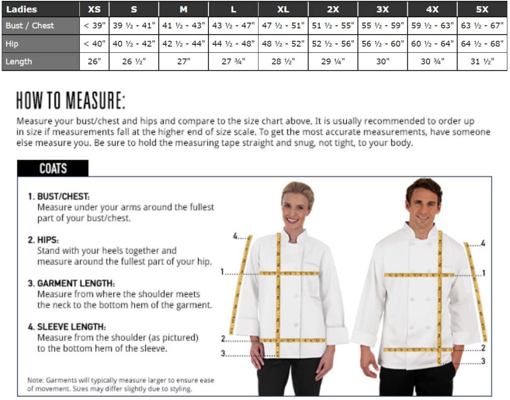On The Line by ChefUniforms.com Women's 1-Pocket 3/4 Sleeve Chef Coat (White, S)