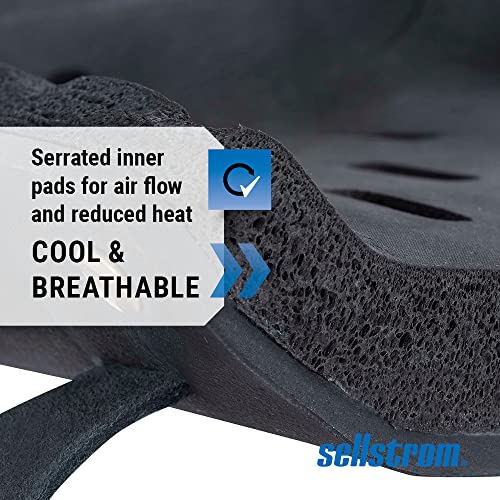 Sellstrom KneePro Roofers Protective Knee Pads with Heavy Duty Foam Padding - Black - Universal Adult Size - S96350