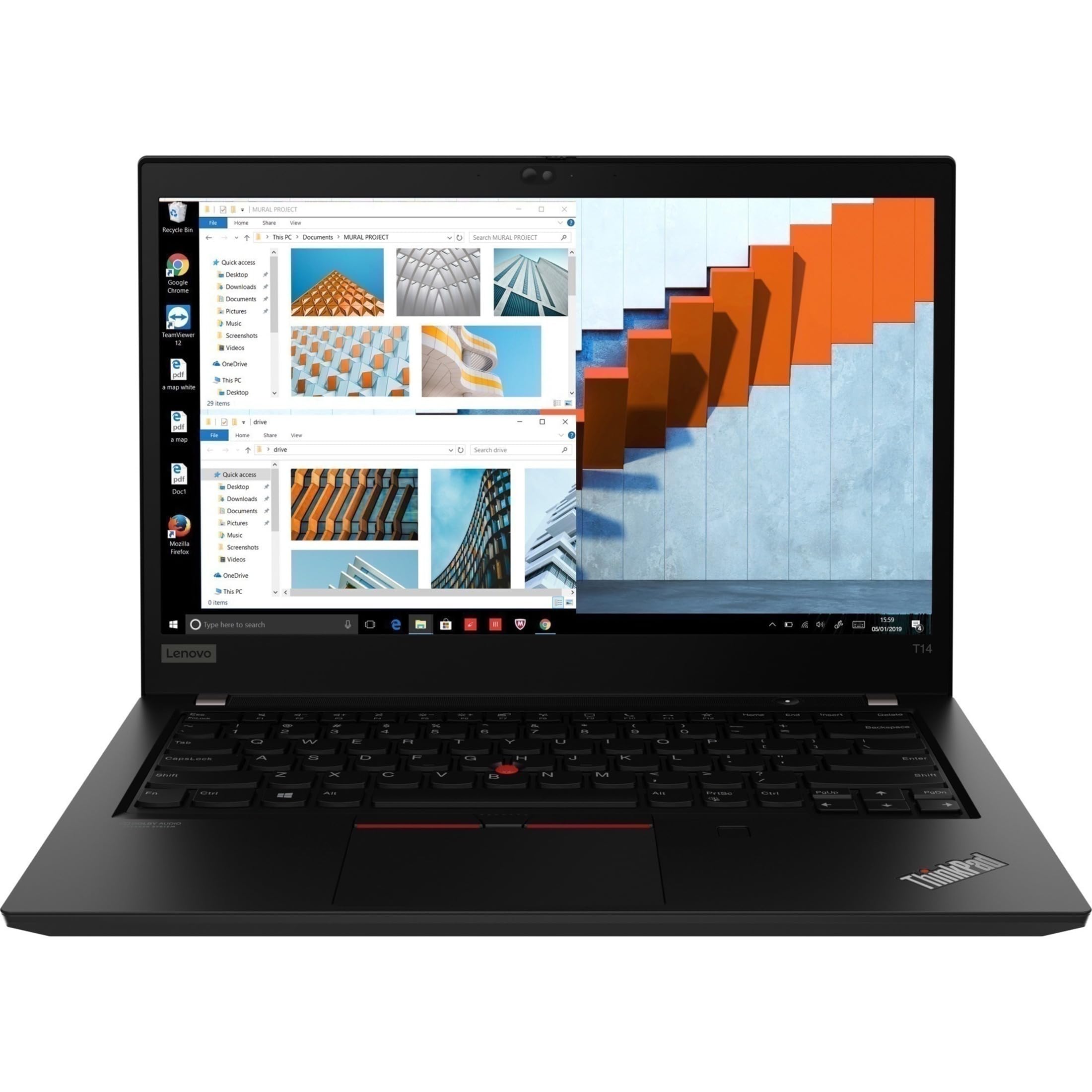 Lenovo ThinkPad T14 Gen 2 14" Rugged Notebook - Full HD - 1920 x 1080 - Intel Core i5 (11th Gen) i5-1135G7 Quad-core (4 Core) 2.40 GHz - 16 GB RAM - 512 GB SSD - Black Win 10 Pro (Renewed)
