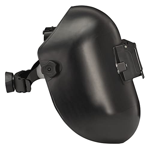 Sellstrom Lightweight, Durable, Bucket Style Passive Welding Helmet with Ratchet Headgear, 2" x 4.25" Lift Front (Filters, Cover Plates Sold Separately), Super Tuff Nylon, Black, 28301