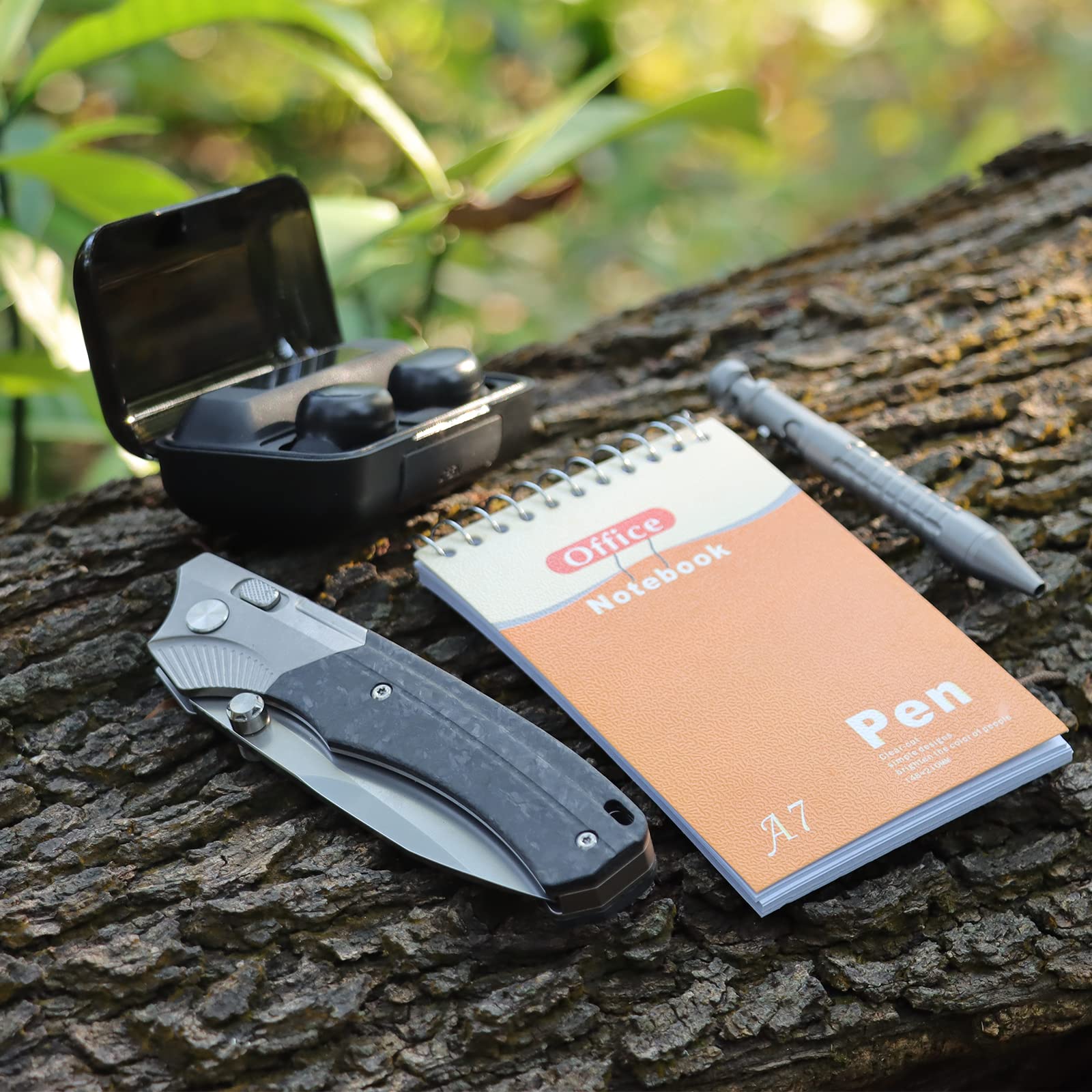 REMETTE WD107 Series Titanium Pocket Knife, EDC Button Lock Knife, Pearlescent M390 Blade, Men Women Daily Carry Lightweight Folding Knife, Sharp Fishing Camping Knives