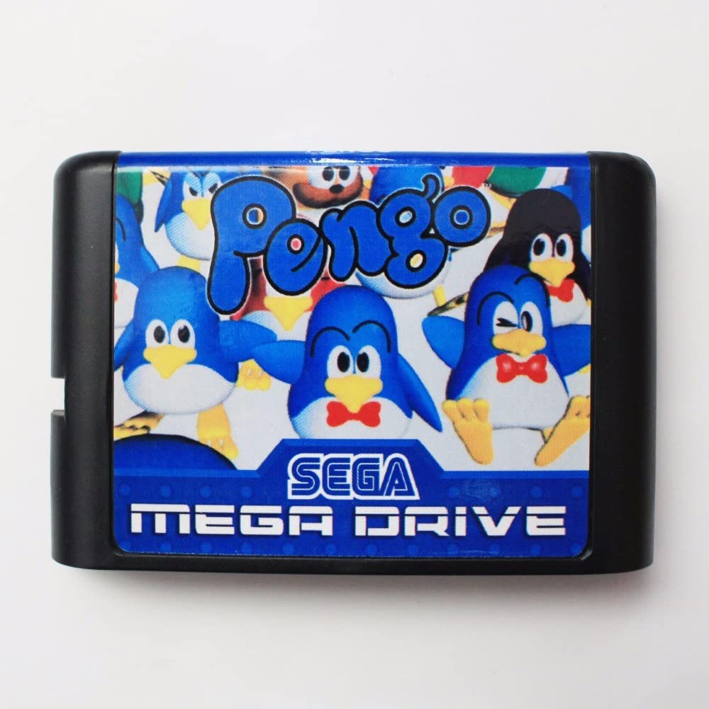 Pengo 16 Bit MD Game Card For Sega Mega Drive For Genesis (Black)