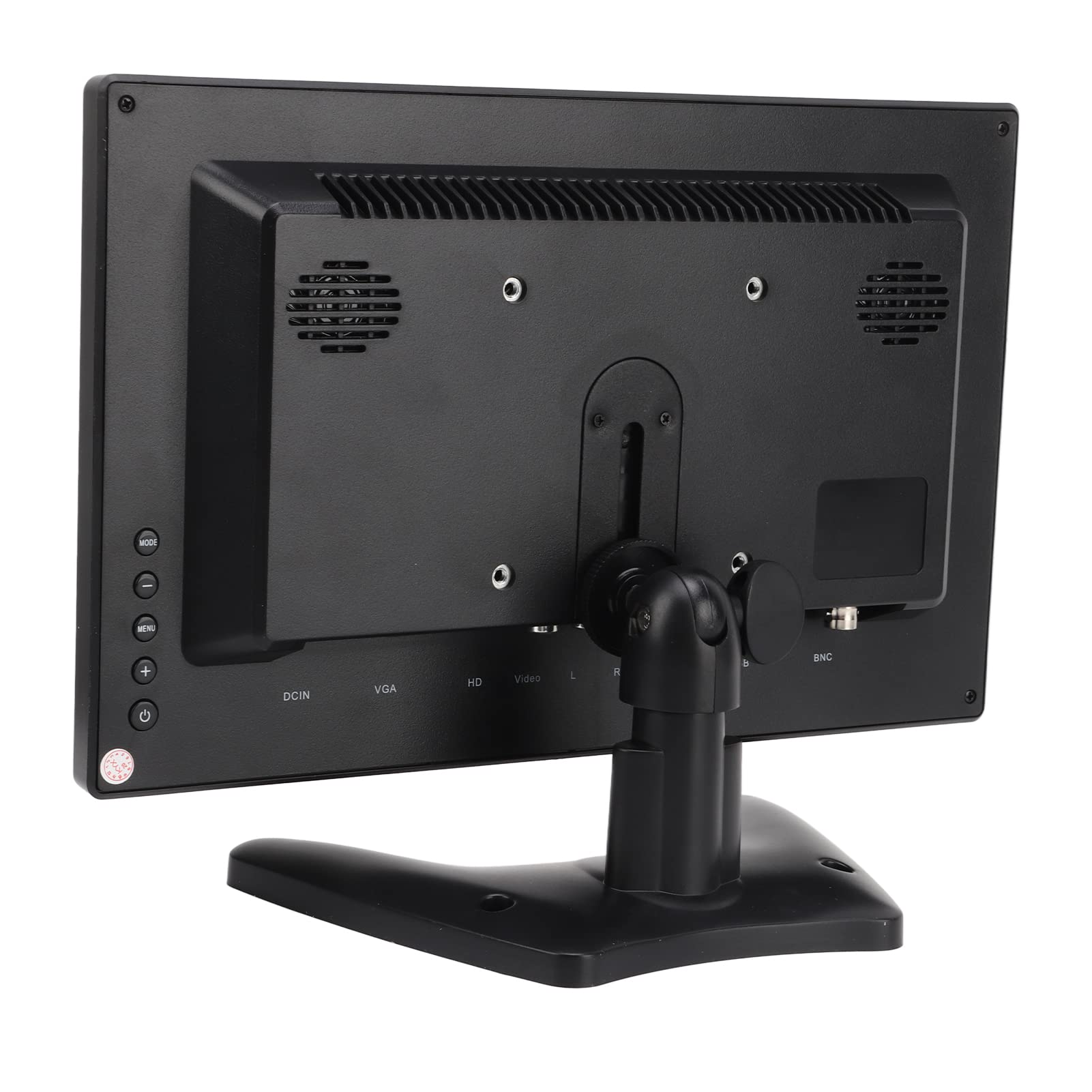 Shanrya 11.6 Inch Computer Monitor, Easy Hanging Remote Control LCD Display Monitor HD Multimedia Interface VGA AV BNC USB Intput for Family (US Plug)