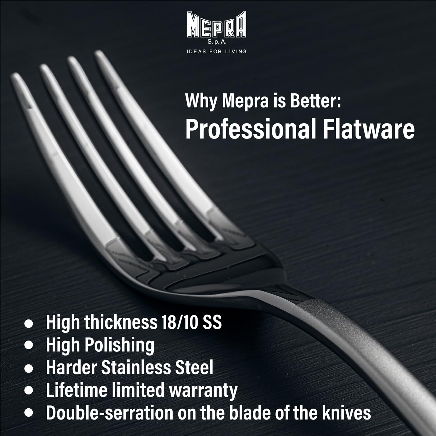 Mepra Vintage 75 Pcs Flatware Set โ Pewter Tableware, Dishwasher Safe Cutlery