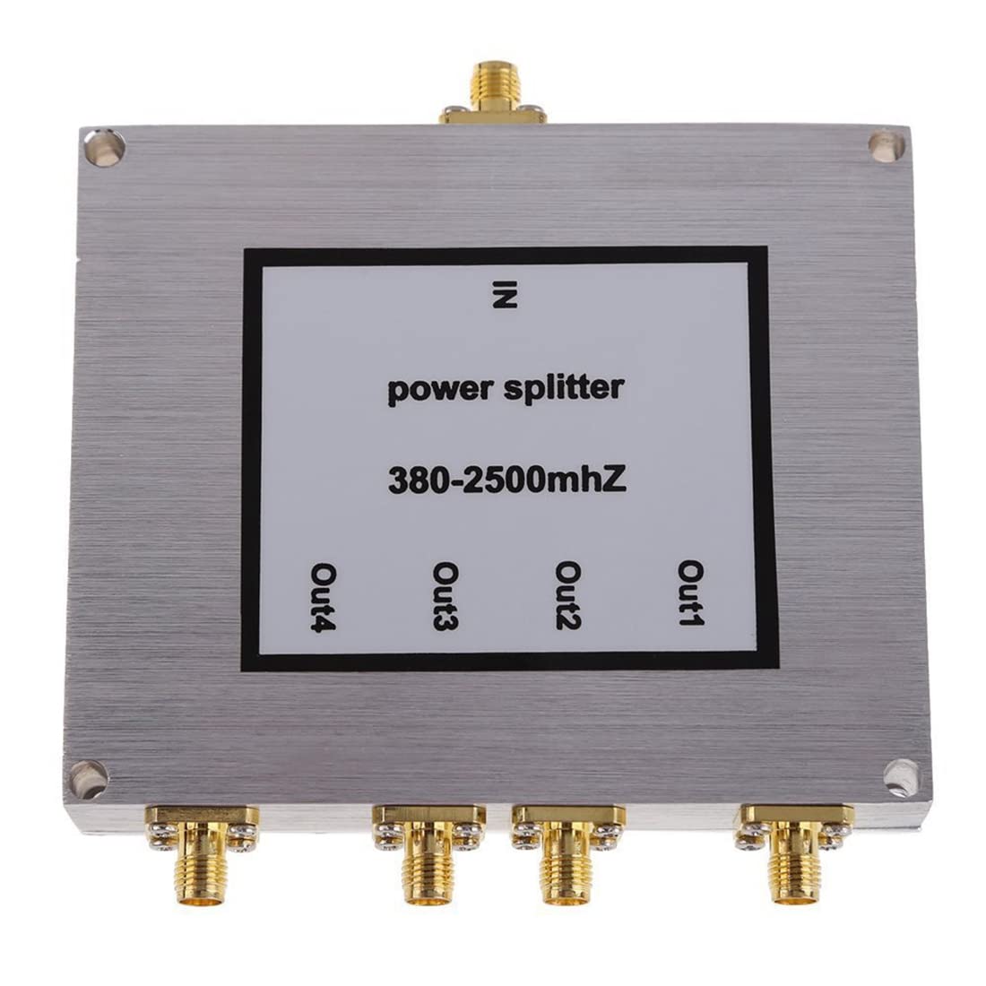 Jaquiain 4 Way SMA Power Splitter 380Mhz-2500MHz,SMA Female Power Divider Signal Cable Splitter Female Divider
