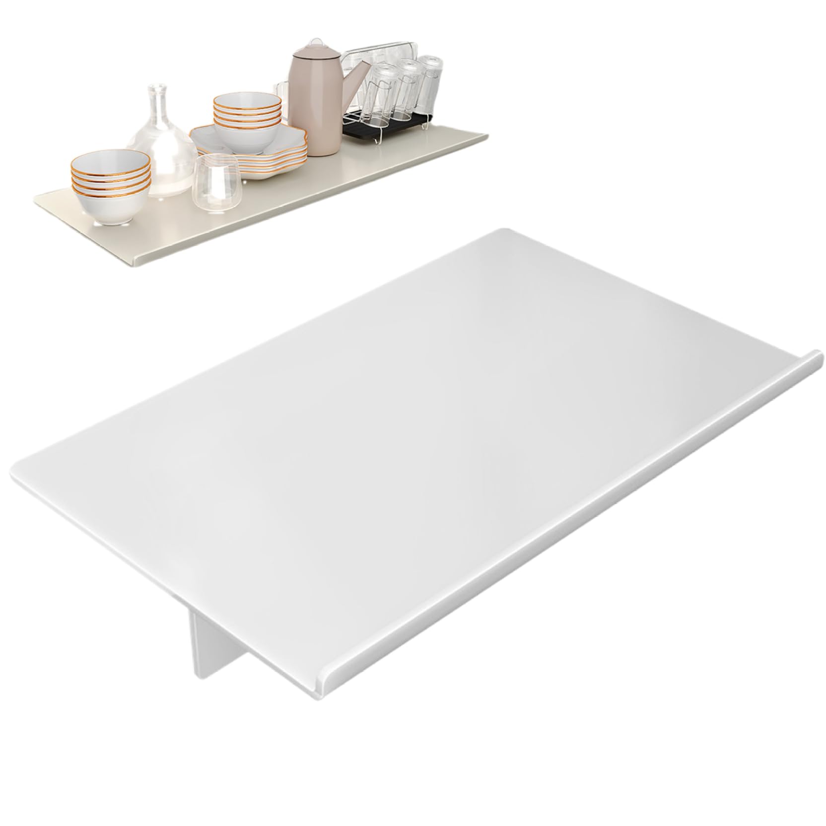 Window Sill Window Sill Extender Plate16 x9 In Carbon Steel Window Plant Shelves with Magnetic Base Heavy-Duty Anti-Rust Waterproof Countertop Extension Board for Kitchen Office Bathroom