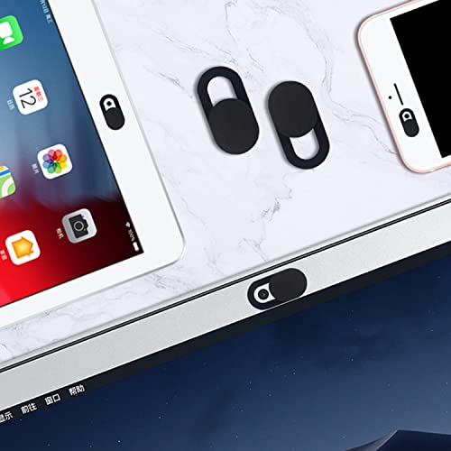 RIENER 30 Pcs Camera Cover, Webcam Cover Slide, Ultra-Thin Webcam Cover Slide for Laptop, MacBook, PC, Cell Phone and More Accessories,Protect Your Privacy and Security(Black)