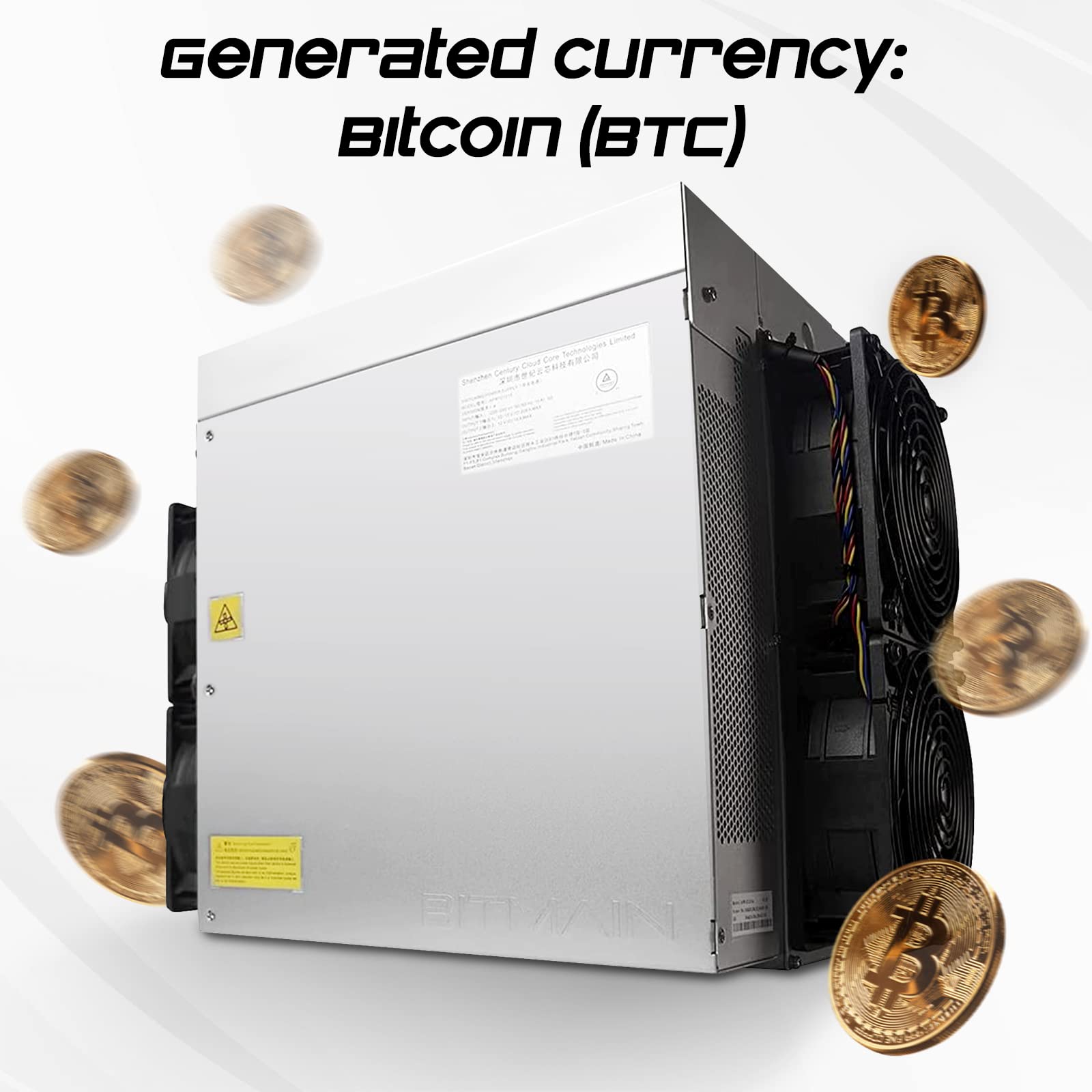 QUEP New Antminer S19J pro 100TH/S Bitcoin Miner BTC Miner Include Mining Power Supply PSU, Professional Antminer Bitcoin Miner Retail