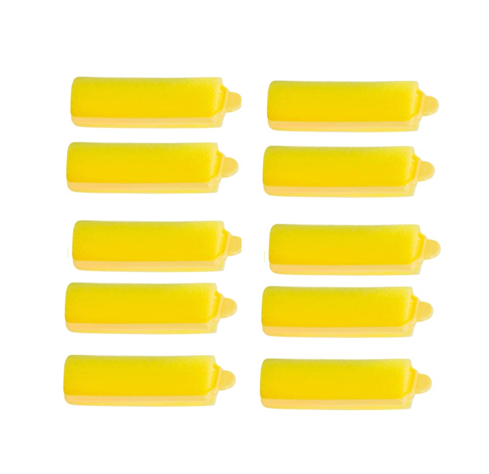 Small Color Foam Sponge Hair Rollers 10PC