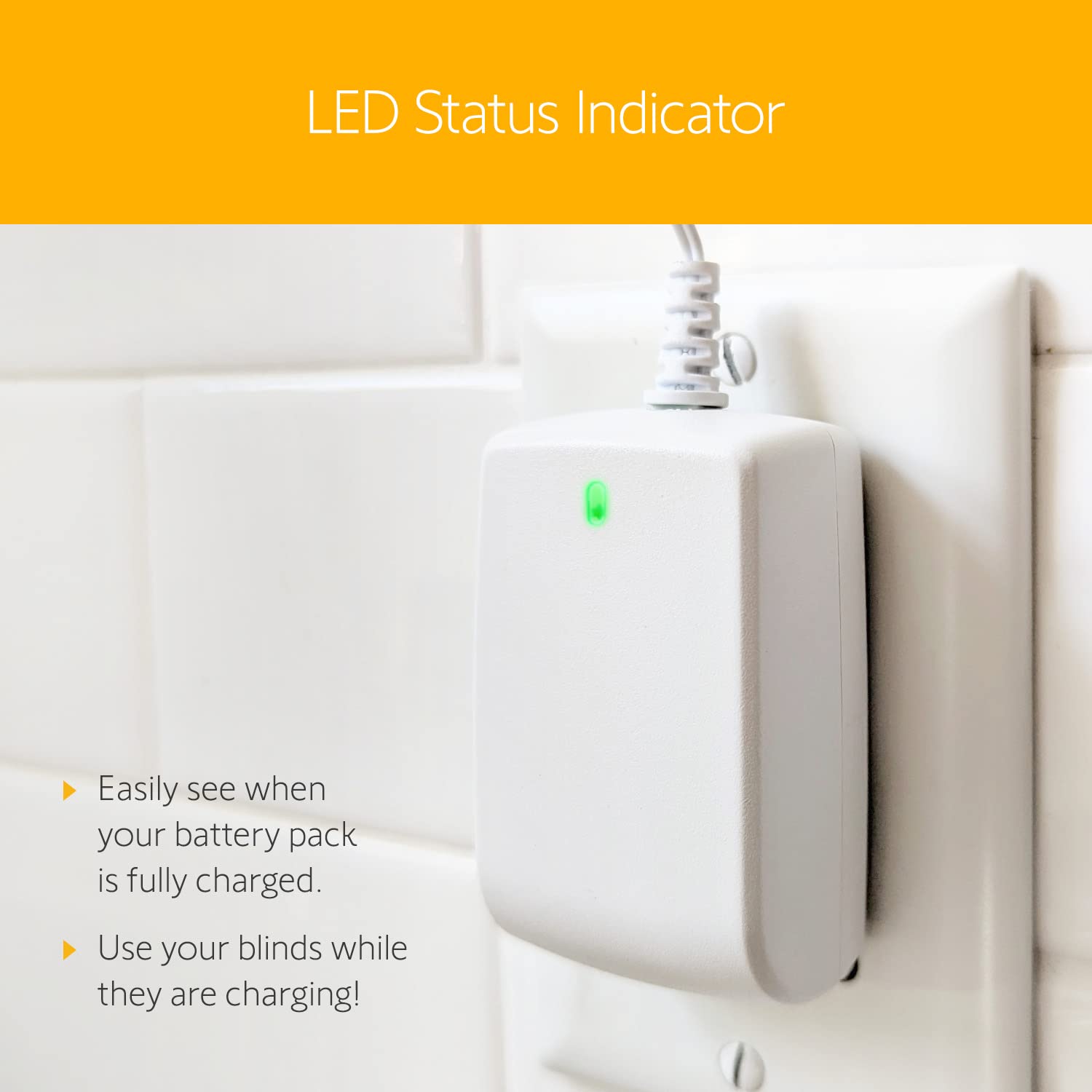 Somfy Lithium-ion Charger - Charge Rechargeable Lithium ion Battery for Motorized Shades, Blinds, Curtains and Awnings - Long Lasting Power for Battery Pack - Somfy Battery Charger - #9025166