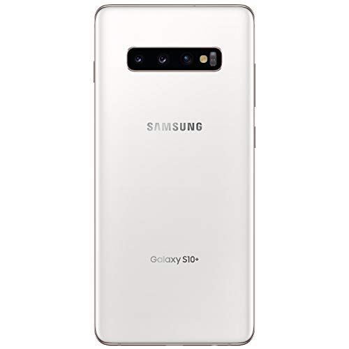 Samsung Galaxy S10+ Factory Unlocked Android Cell Phone | US Version | 1TB of Storage | Fingerprint ID and Facial Recognition | Long-Lasting Battery | Ceramic White