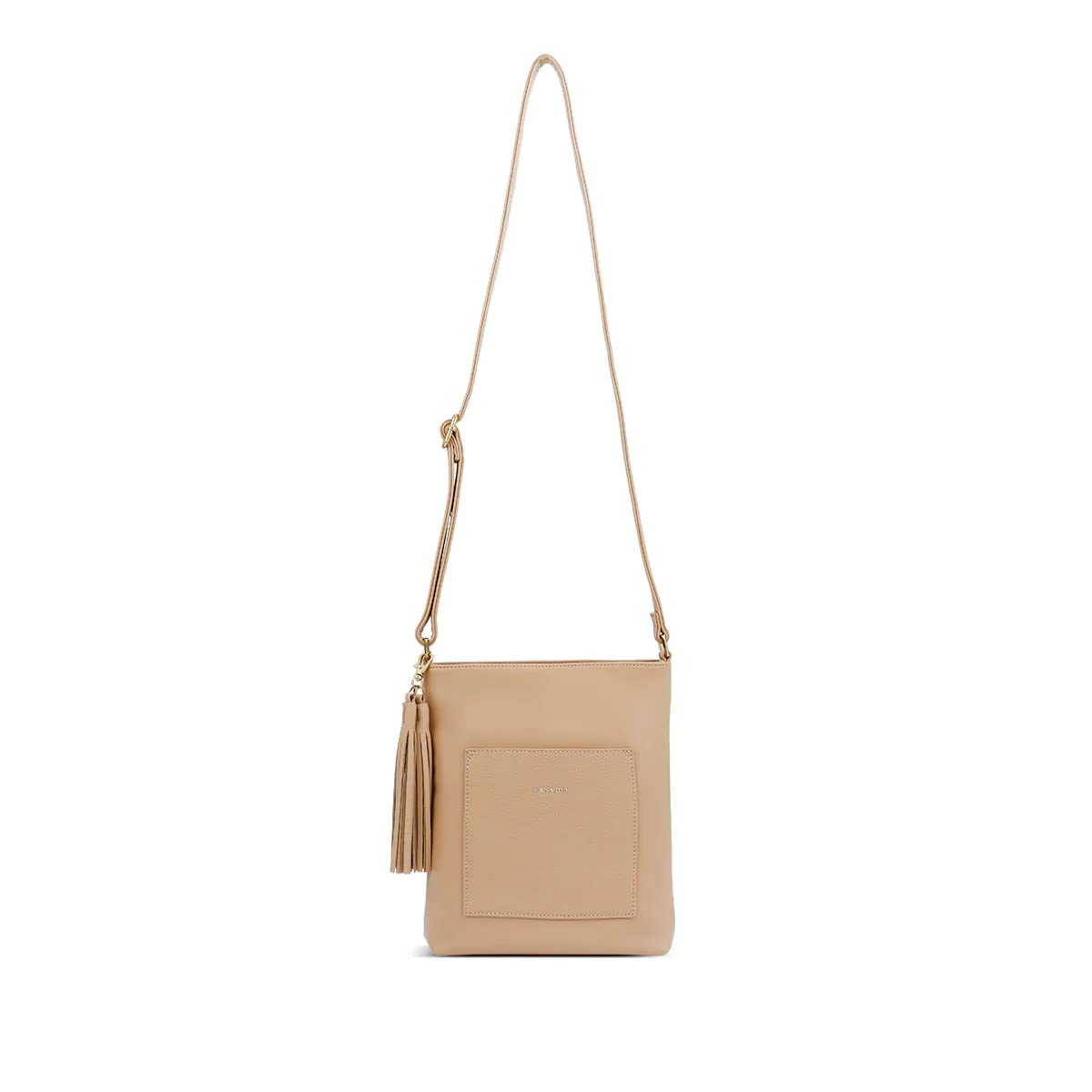 Pixie Mood Lily 9.5 x 10 Vegan Leather Crossbody Bag, Coconut Cream