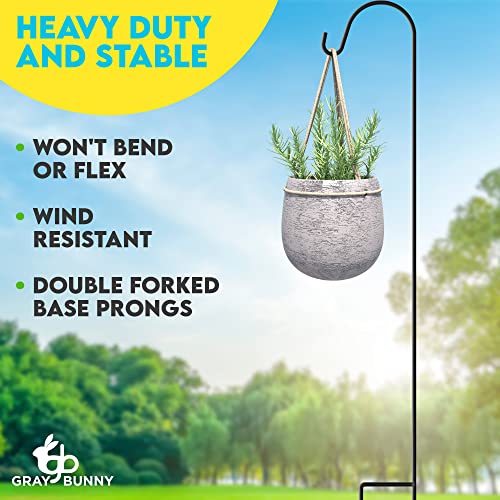 Shepherds Hooks for Outdoor, 10 Pack, 35 Inches Bird Feeder Pole, Hanging Plant Stand, Plant Hooks & Hangers, Shepherd Staff, Bird Feeder Stand, Plant Hanger & Bird Feeders Shepherds Hook for Garden