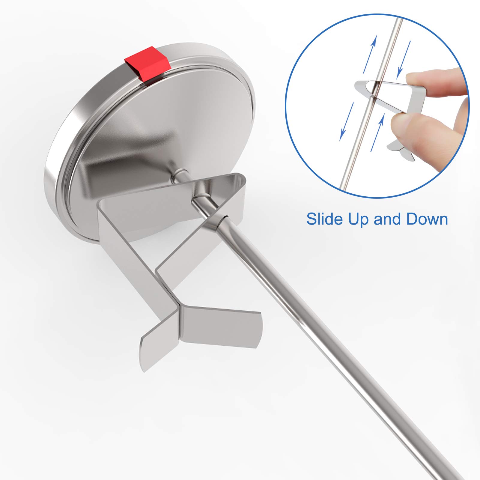 Oven Thermometers and Candy Thermometer with 8β Probe Waterproof dial, no Battery Required, Fast Instant Read Large 2.5" dial, β¦