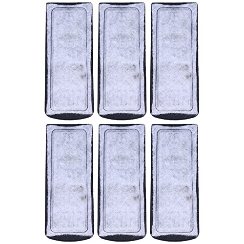 Watris Veiyi Fish Tank Filter Cartridge, 6Pcs Aquarium Filter Cotton Replacement, Wall Mounted Filter Accessory Cartridge Carbon Supplies