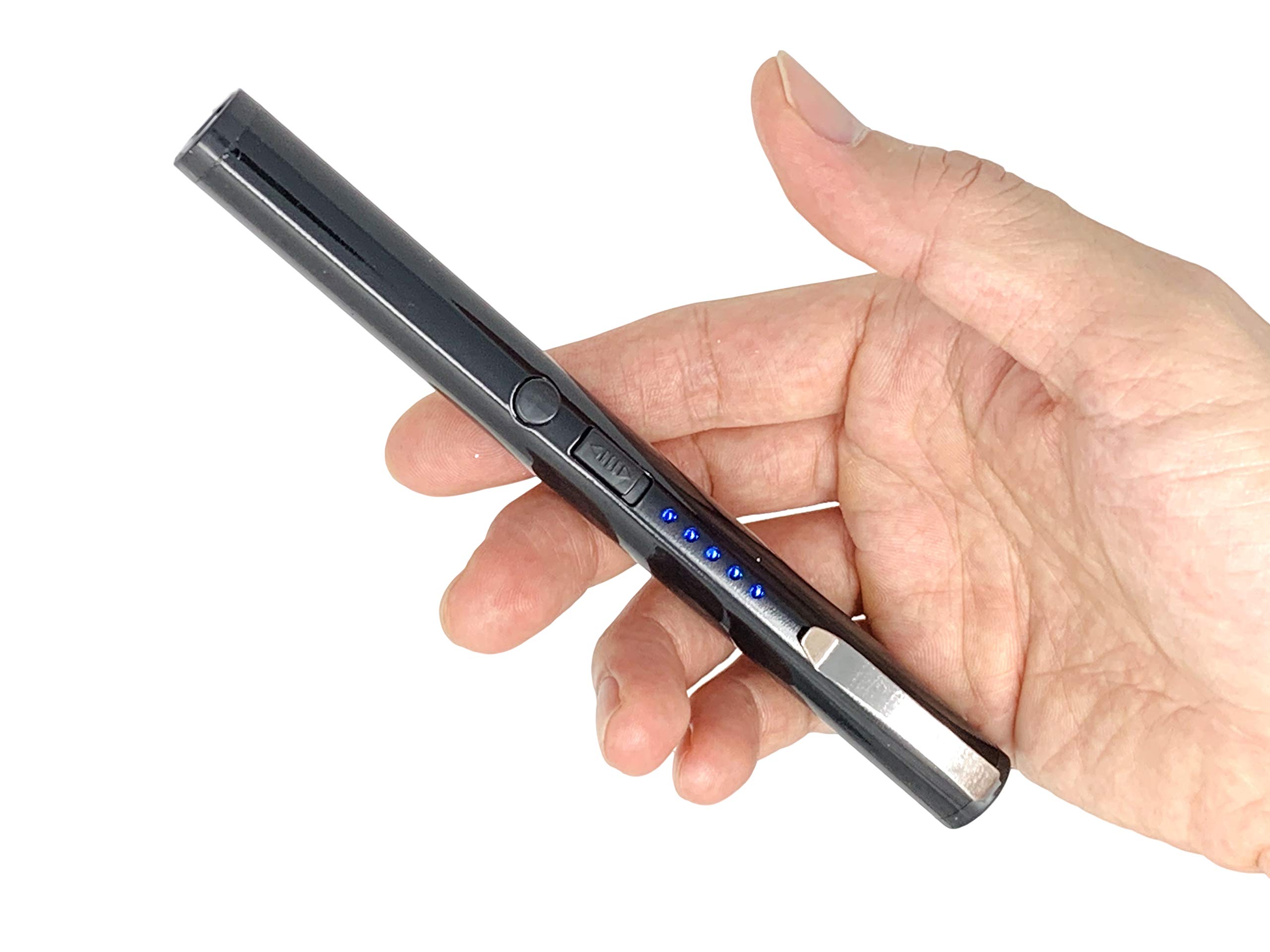 JC UNIVERSAL - Pen Style High Power Stun Gun Self Defense Protection Tool in Black, USB Rechargeable
