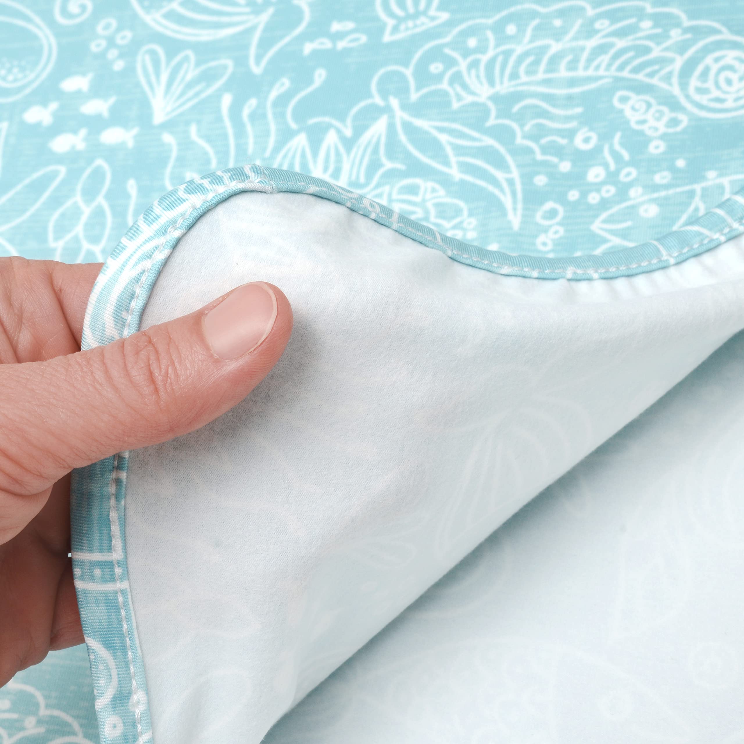PrimaStella Milky Silky Snug Fit Mix-n-Match Swaddle Blankets (Seascape Sketch)