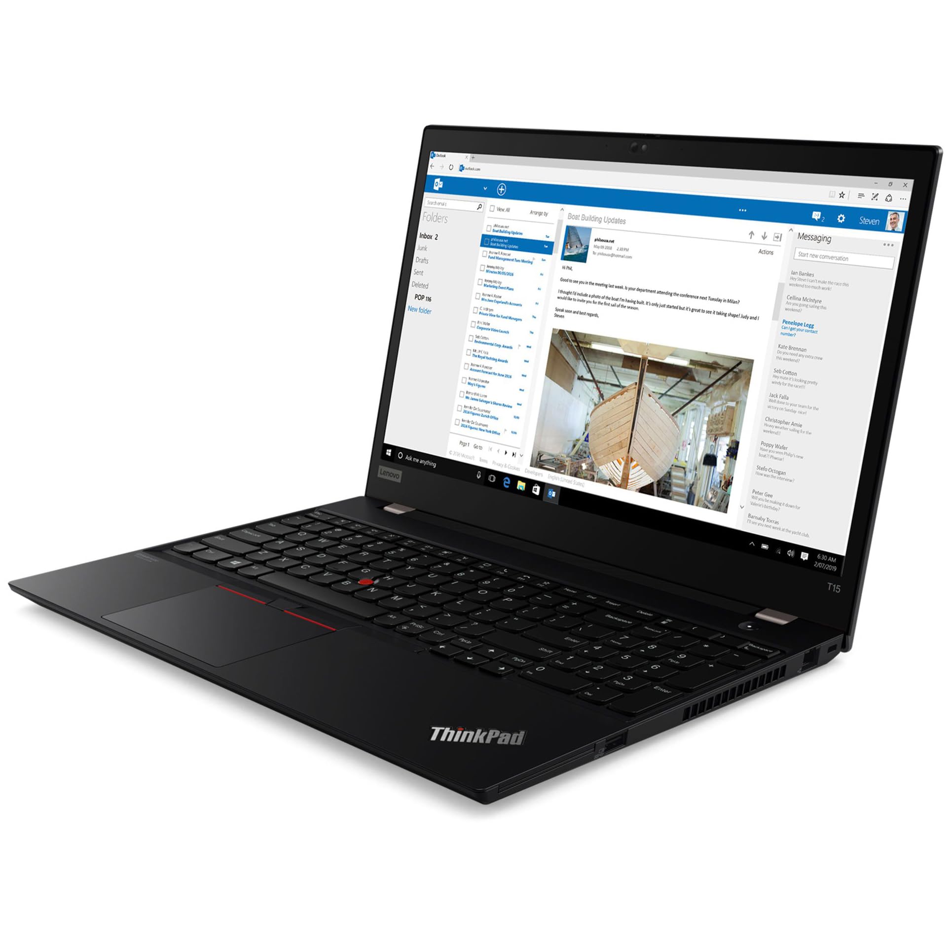 Lenovo ThinkPad T15 Gen 2 15.6" FHD Business Laptop Computer, Intel Core i7-1165G7 up to 4.7GHz, 32GB DDR4 RAM, 2TB PCIe SSD, WiFi 6E, Bluetooth 5.1, Thunderbolt 4, Windows 10 Pro, BROAG Cable