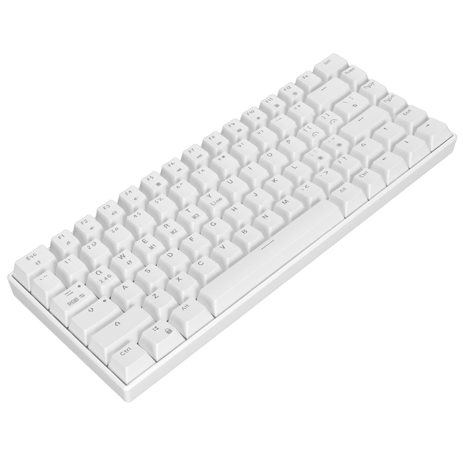 Qinlorgo Gaming Keyboard Ergonomic Layout Wired Keyboard for PC for Desktop for Laptop Linear Action Switch