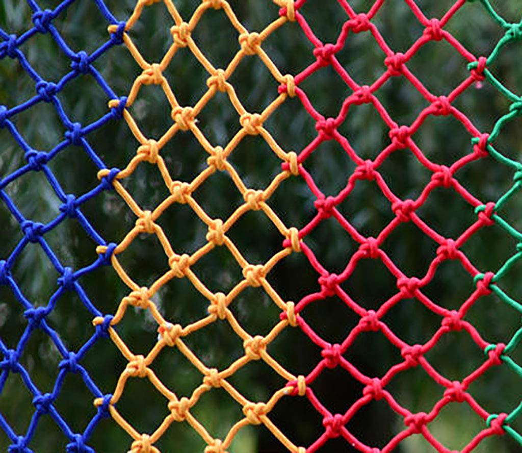Reflexx RLT Protective net Child Safety Net Balcony Patios and Railing Stairs Netting Safe Rail Net for Kids Pet Toy Sturdy Mesh (6mm Thick*8cm Mesh Hole)(Size:1 * 2m(3 * 7ft))