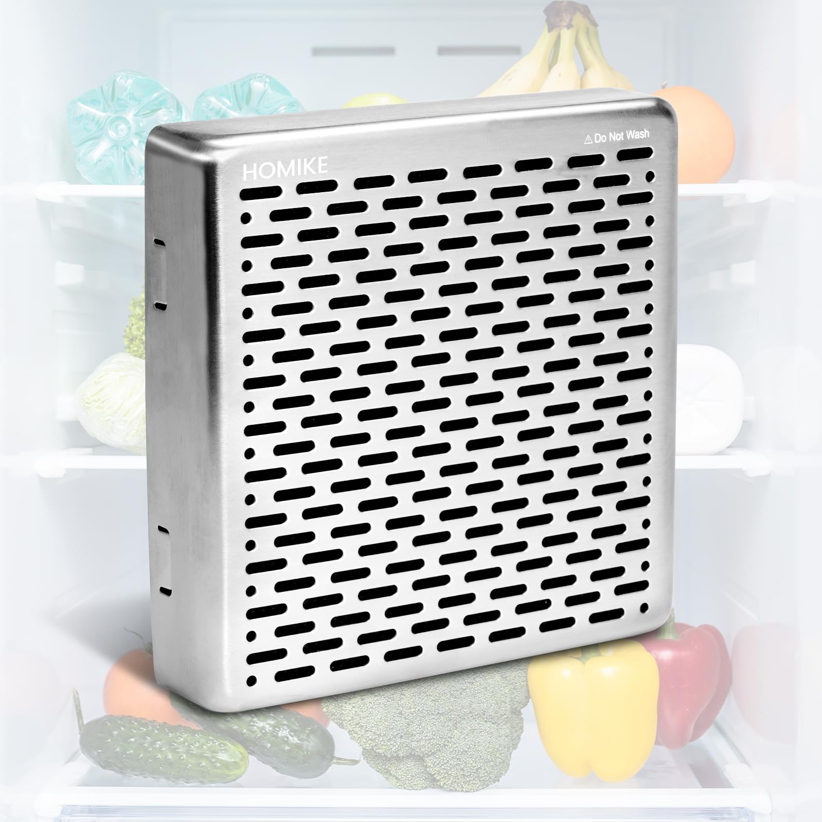 Refrigerator Deodorizer,10 Years Long Fridge Odor Eliminator,Car Air Freshener,Closet Odor Absorber,Outperforms Baking Soda and Bamboo Air Purifying Bags,White