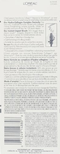 L'Oréal Paris Voluminous Extra Volume Collagen Washable Mascara, Black, 0.34 fl. oz.