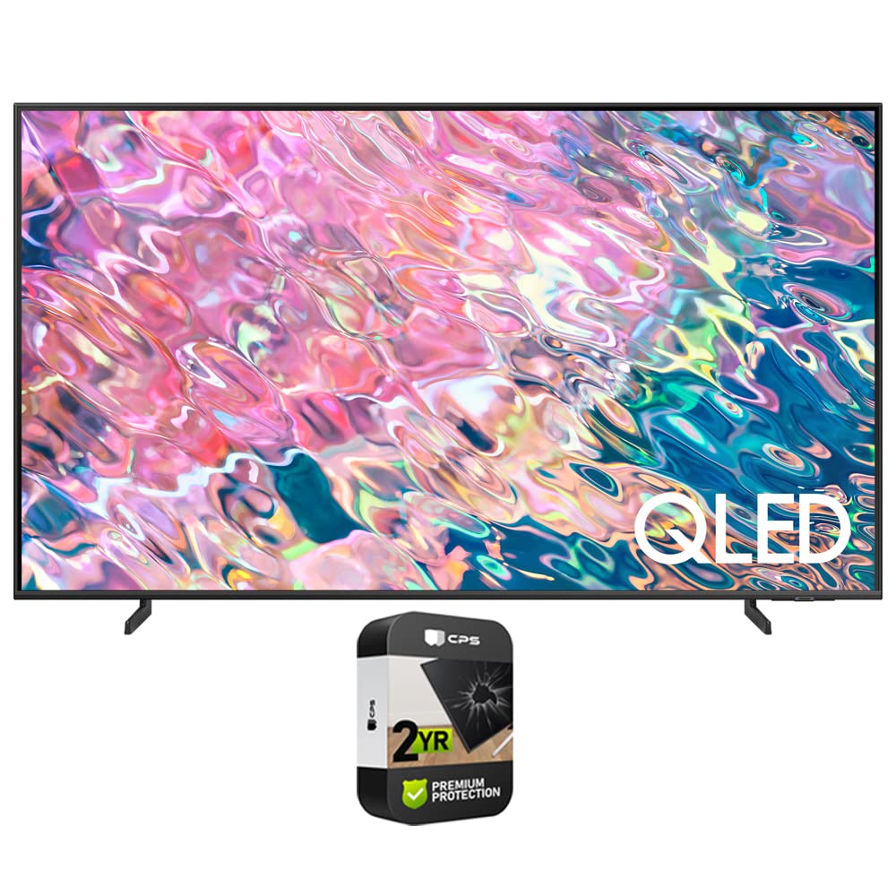 SAMSUNG QN43Q60BAFXZA 43 inch QLED 4K Quantum Dual LED HDR Smart TV 2022 (Renewed) Bundle with 2 YR CPS Enhanced Protection Pack