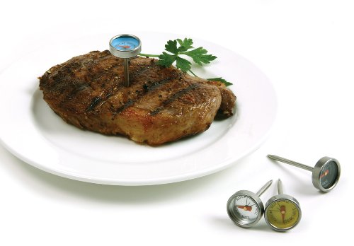 Norpro Mini Steak Thermometers, Set of 4, Silver