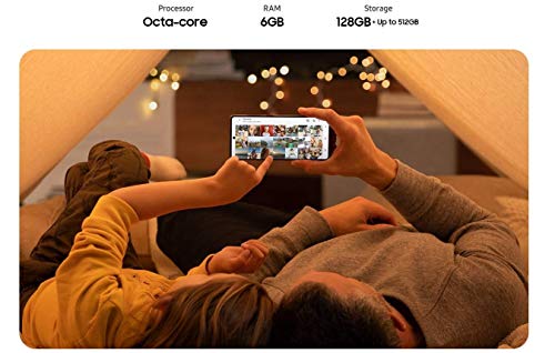 Samsung Galaxy A71 (128GB, 6GB) 6.7", 64MP Quad Camera, Single SIM, 25W Fast Charger, Android 10, GSM Unlocked US + Global 4G LTE International Model A715F (Prism Crush Black) (Renewed)