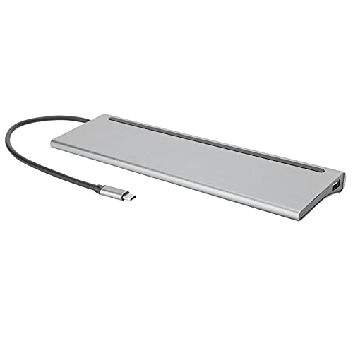 plplaaoo USB C Hub, USB Hub, USB Adapter, 11 in 1 Hub Type-C Extension Dock USB3.1 to HDMI Card Reader Multifunction Adapter for Data Transfer, USB c hub USB c Docking Station Type c hub Type c us