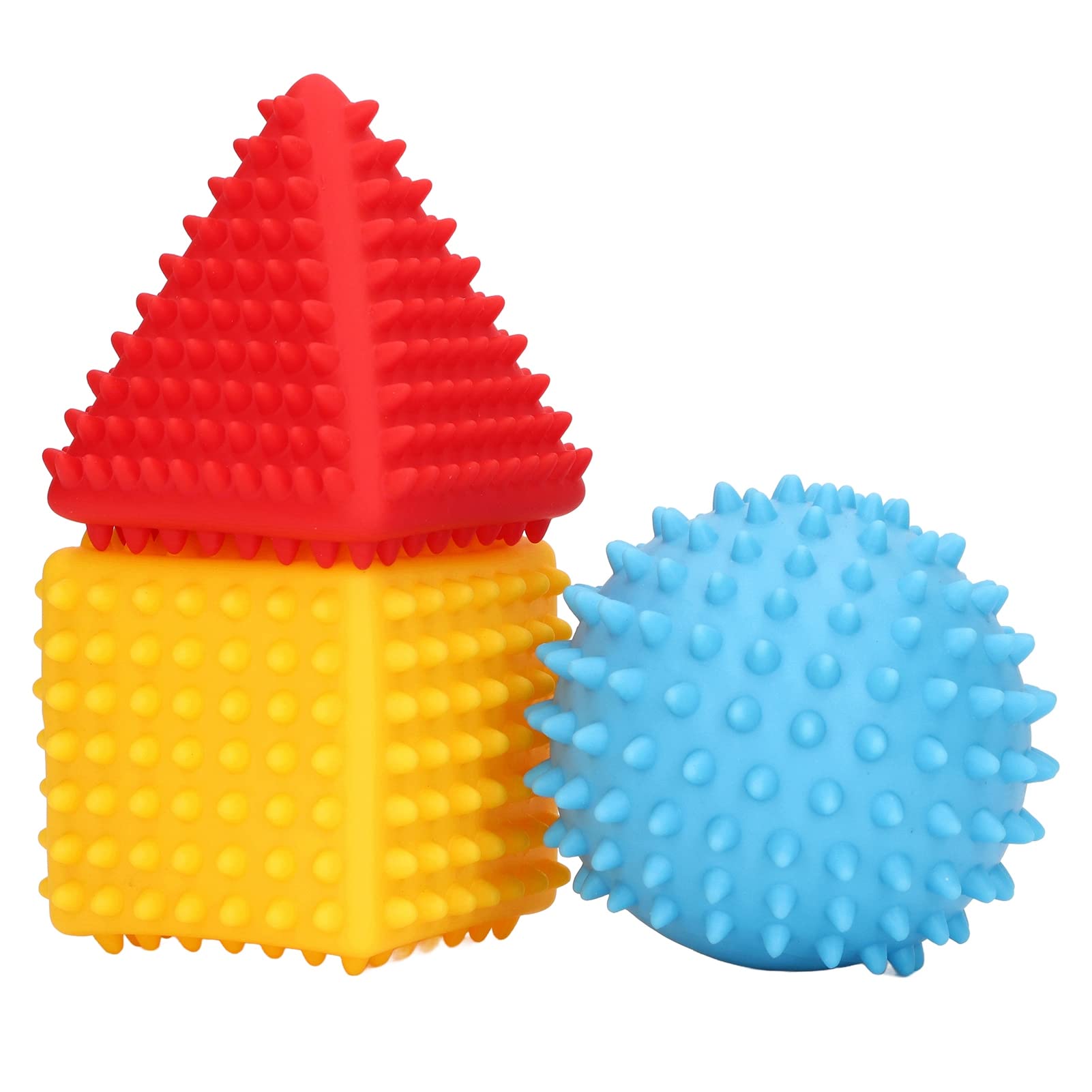 Qinlorgo Toddler Balls, Motor Skills 3 Pieces Baby Ball Set for Home for Training for 6 Months
