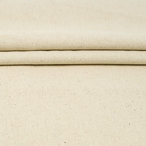 Roc-Lon 44/45" 100% Cotton Osnaburg Natural Perm Press, Cut by Yard, Off-White