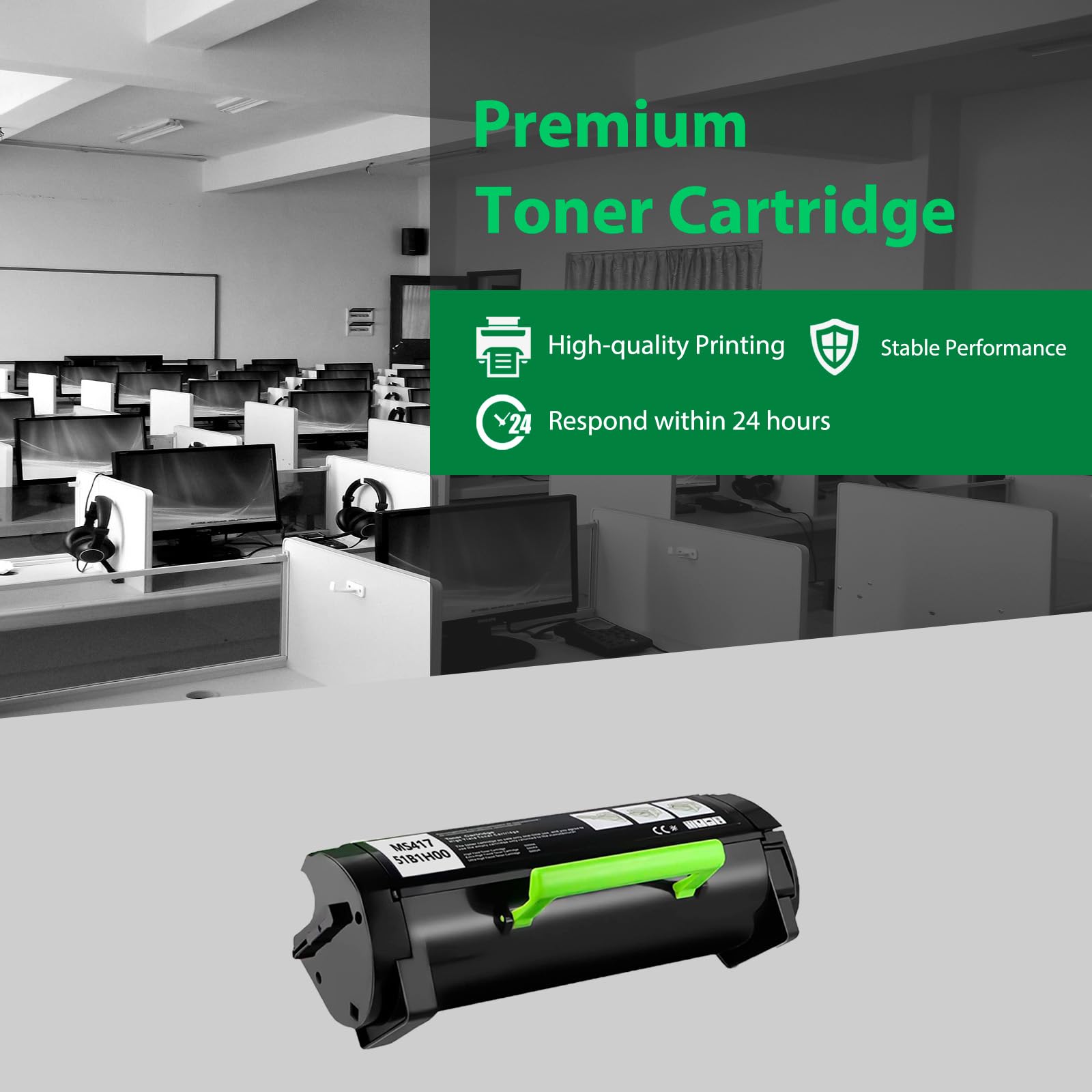 Jmomy 51B1H00 Toner Cartridge Compatible for Lexmark 51B1H00 Toner Cartridge 511H for MS417 MX417 MS517 MX517 MS617 MX617 MS417dn MS517dn MS617dn MX417de MX517de MX617de (8,500 Pages)