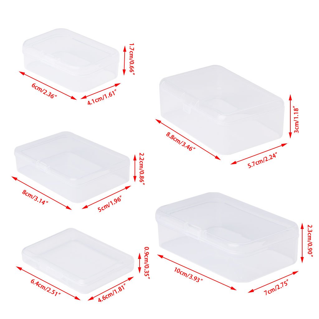 ljhnba Rectangular Plastic Transparent Storage Box Collection Container Organizer Storage Box Bottle Basket Rack Tank Airtight Glass Dispenser