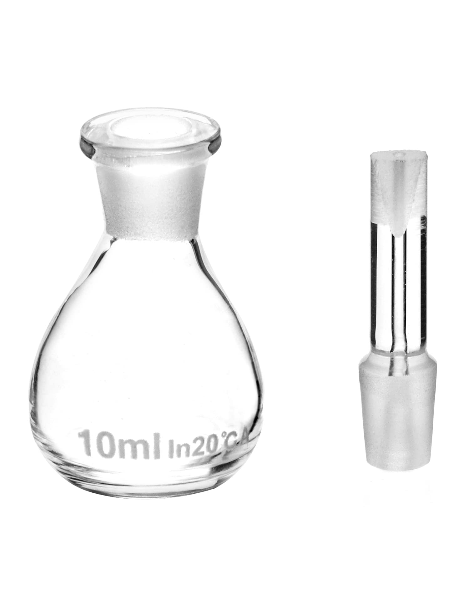 QWORK Specific Gravity Bottle, 2 Pack 10ml