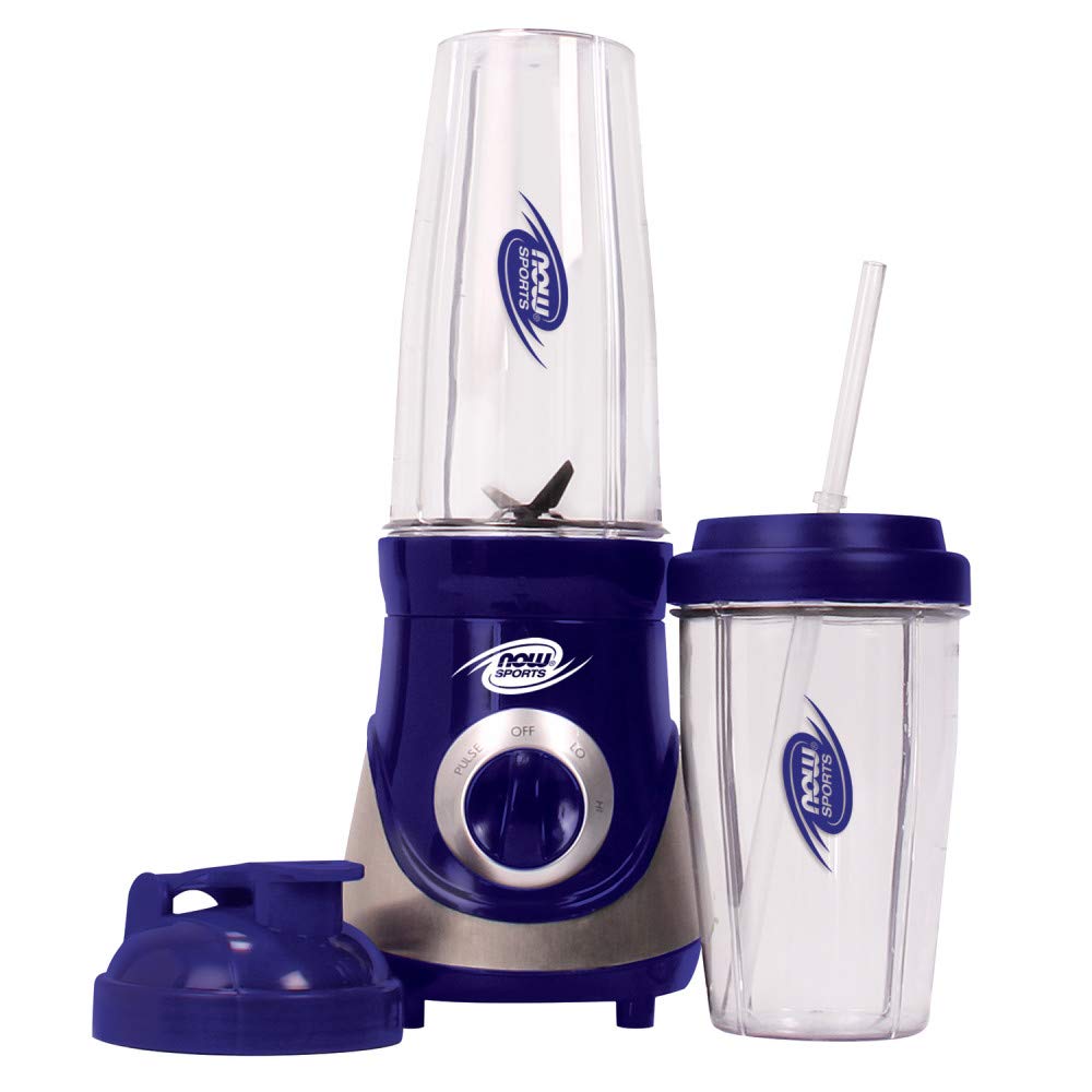 NOW Sports Nutrition, Personal Blender with Two BPA-Free and Dishwasher-Safe Cups and Lids, 300 Watt, 1-Blender