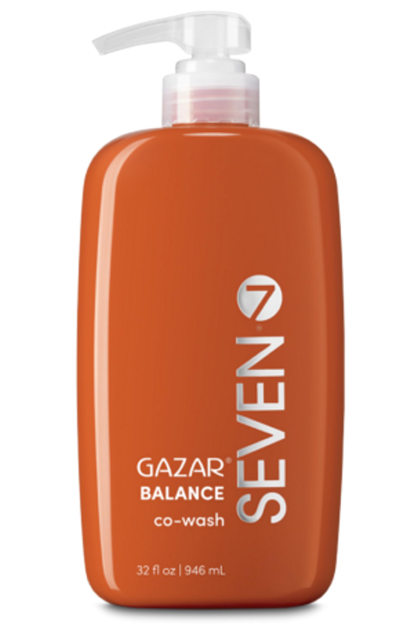 SEVEN Hair care GAZAR BALANCE Cowash for Women & Men with Shea Butter & Coconut Oil, 1 Step Shampoo Alternative for Curly or Textured Hair, Sulfate Free, Paraben Free, Cruelty Free, Made in USA, 32 oz