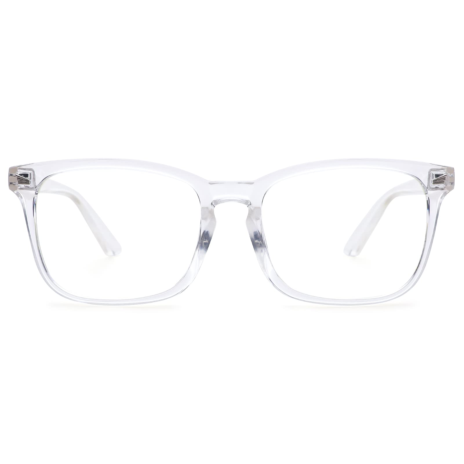 Pro Acme Non-prescription Glasses Frame Clear Lens Eyeglasses (Crystal + Transparent Pink)