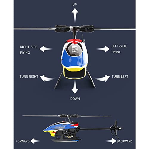 QIYHBVR RC Helicopter Dual Brushless Motors Mini RC Helicopters for Adults Direct-Drive 3D 6CH Remote Control Helicopter, 3D Remote Control Plane Gifts