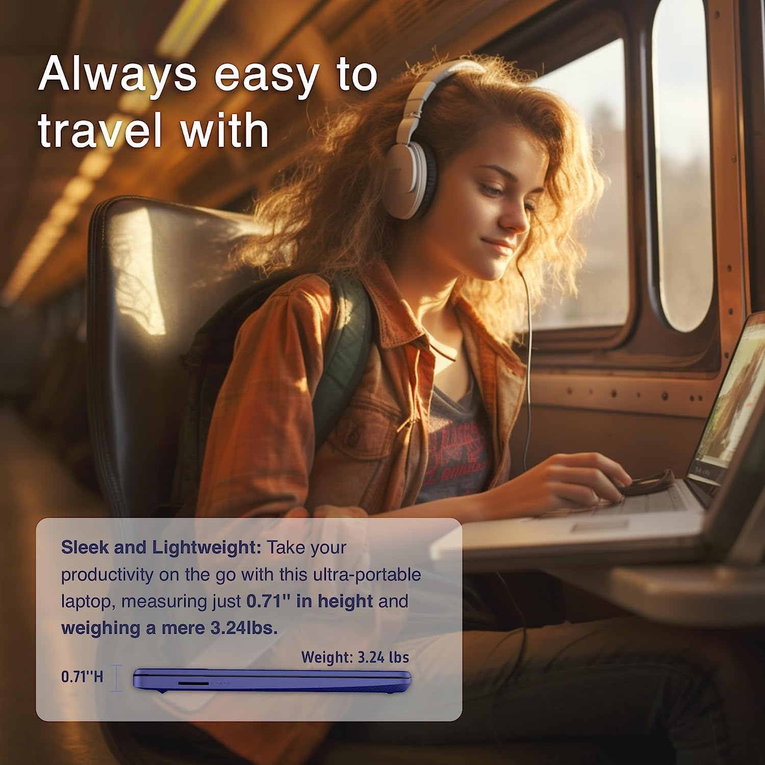 HP 2023 Newest Stream Laptop, 14" Display, Intel Celeron N4120, 4GB RAM, 64GB eMMC, Intel UHD Graphics 600, Wi-Fi, Bluetooth, Webcam, 1 Year Office 365, Windows 11 Home in S Mode, Blue
