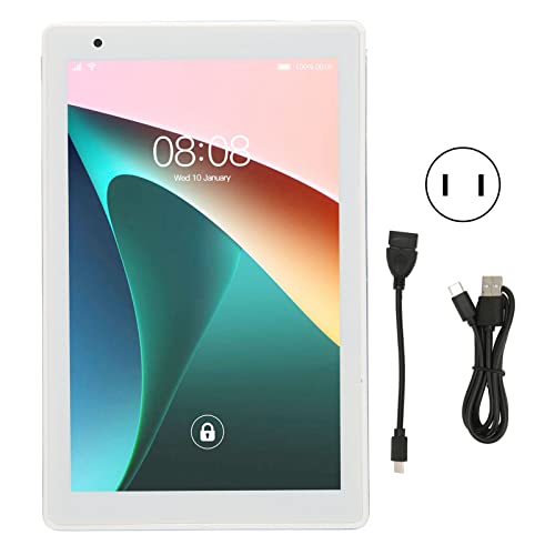 soobu 8 Inch Tablet, 8 Inch Portable Tablet 100-240V 1960x1080 IPS Screen 4G RAM 64G ROM for Home for Travel (US Plug)