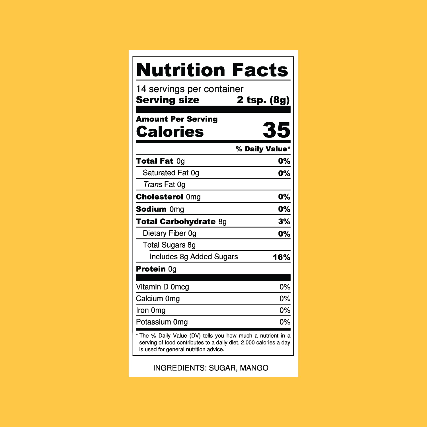Mango Sugar | cocktail sugar | Gourmet Sugar | Tea Sugar | Natural flavored Sugar | Real Fruit Flavored Sugar | Naturally Tasty